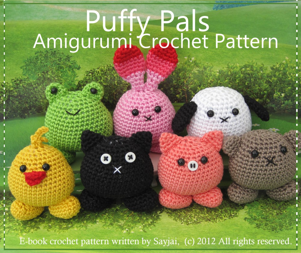 Puffy Pals Amigurumi Crochet Pattern on Luulla